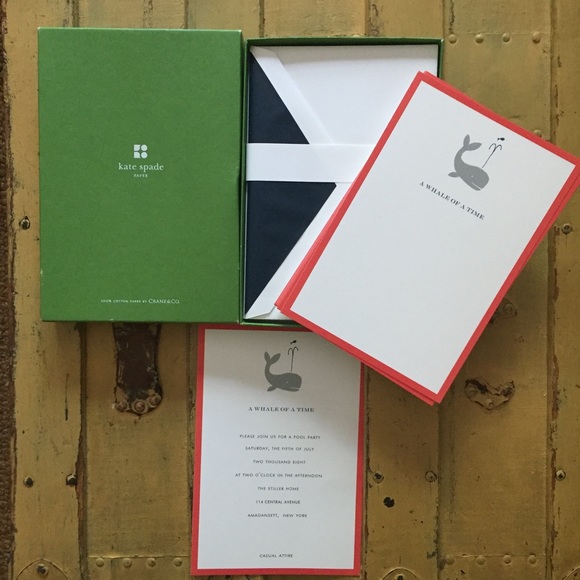 kate spade | Accessories | Nib Kate Spade A Whale Of A Time Set Of ...